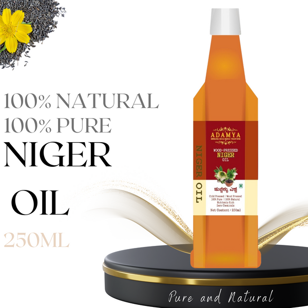 Wood Pressed Niger Seed Oil _ 100% Natural, 100% Pure and chemical fre ...
